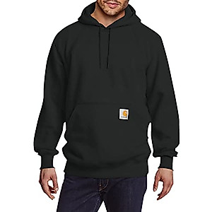 Carhartt Men's Rain Defender Loose Fit Heavyweight Sweatshirt, Black, Large