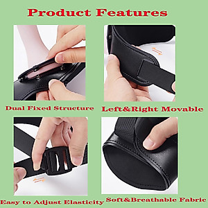 Vilpory Silicone Wearable Dildos Thigh Wear Pants- Strap On Harness Pants Strapless Sex Toys for Men Women Couples Les (L)