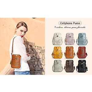 APHISON Small Crossbody Bags for Women, Lightweight Mini Cute Cell Phone Purse for Women with Tassel and Shining Butterfly