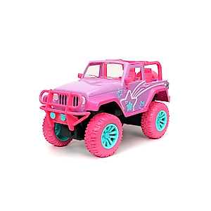 Jada Toys Like Nastya 1:16 Jeep RC Remote Control Cars Pink, Toys for Kids (32792)