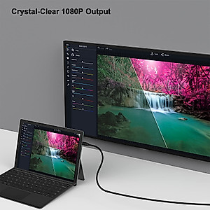 BENFEI 4K Mini DisplayPort to HDMI Cable, Mini DP to HDMI 6 Feet Cable (Thunderbolt Compatible) with MacBook Air/Pro, Surface Pro/Dock, Monitor, Projector