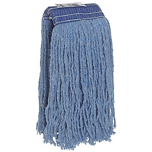 Rubbermaid Commercial Products FGF55900 Premium Cut-End Blend Mop, 32 oz Size, 5" Orange Headband, Blue