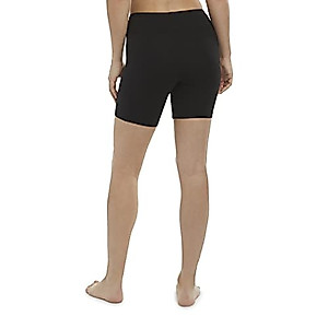 Jockey womens 7" Bike Casual Shorts, Deep Black, X-Large US