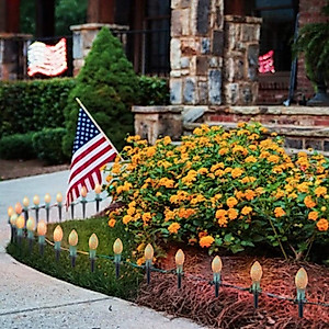 SkrLights 25 Pack C7 Clear Bulbs Christmas Light Bulbs C7 Outdoor String Light Replacement Bulbs, C7/E12 Candelabra Base, 5 Watt-Clear