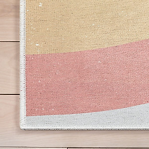 Well Woven Rainbow Stripes Multicolor 5' x 7' Apollo Kids Collection