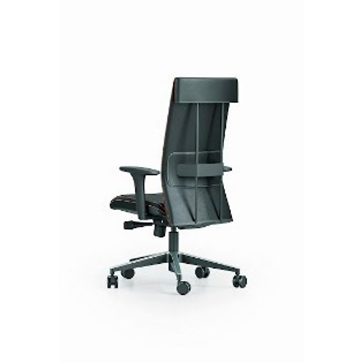 Leef Leather Desk Chair, Ergonomic Office Chair with Adjustable Arms for Laptop, Standing Desk Chair, 24/7 Comfort (Black)