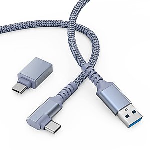 Link Cable Compatible with Meta Oculus Quest 2 Accessories 16 FT 5Gbps High Speed Data Transfer Fast Charging Cord USB3.0 to USB Type C Virtual Reality Headset Gaming PC