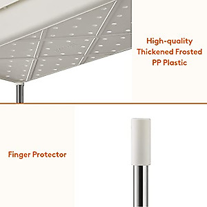 Lifewit 3 Tier and 4 Tier Storage Rolling Cart for Kitchen Bathroom Office, White