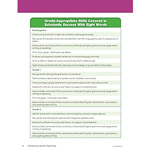 Scholastic Success with Sight Words Workbook