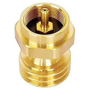 YOUHO 1lb Propane Tank Adapter for Disposable Throwaway Cylinder, 1lb to 20lb Adapter Designed for 20 or 30 Pound LP Gas Bottle or BBQ Grill Propane Tree