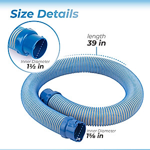 ANTOBLE 39 Inch R0527700 Pool Vacuum Hose Twist Lock Hose Replacement Parts for Zodiac Baracuda MX6 MX8 Pool Cleaner (2 Pack)