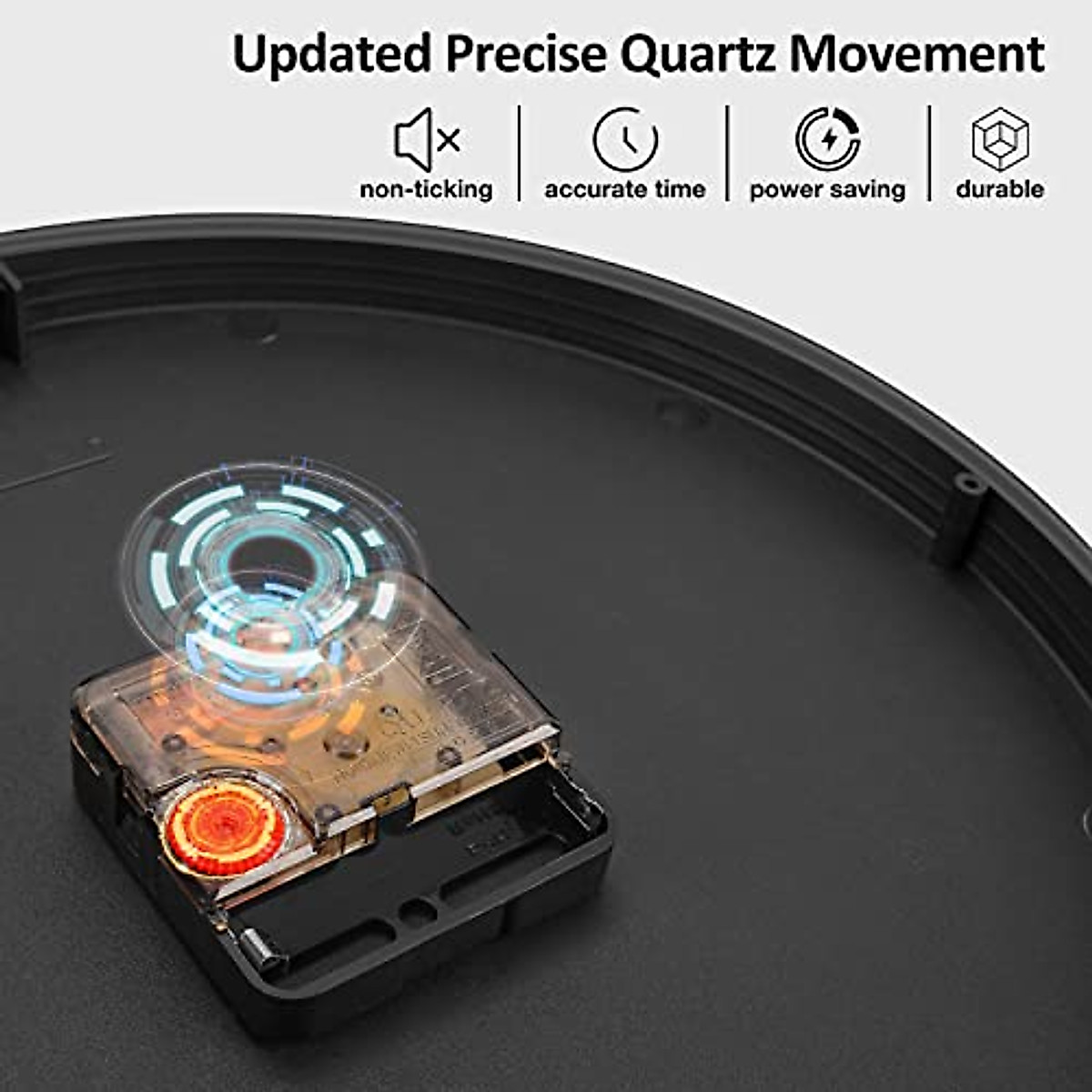 HIPPIH Wall Clock 2 Pack, 10 Inch Modern Wall Clocks Battery Operated, Non Ticking Silent Wall Clock, Simple Small Analog Wall Clock for Living Room, Bedroom, School, Office Decor, Silver