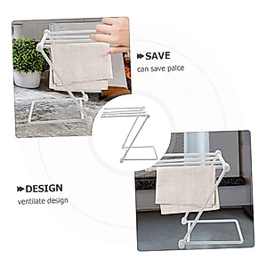 CAXUSD Foldable Cloth Holder Cloths Rack Cloth Rack Cup Holder Towel Rack Kitchen Countertop Rack Storage Rack Light Grey