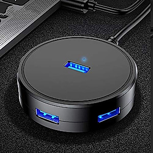 SHYPT USB 2.0 Extender Adapter Branch Computer U Disk Extension Cable Set Extender (Color : Black)