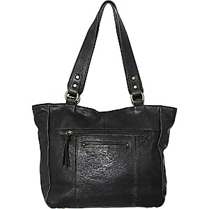 Nino Bossi Handbags Trina Leather Tote (Denim)