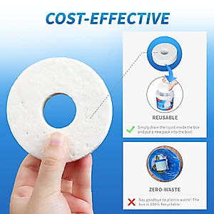 Vacplus Moisture Absorbers Dehumidifier Bucket -Unscented for Closet, Highly Absorbent for basements, bathrooms, boats, RVs, 10.5 OZ Replaceable, 6 PACK