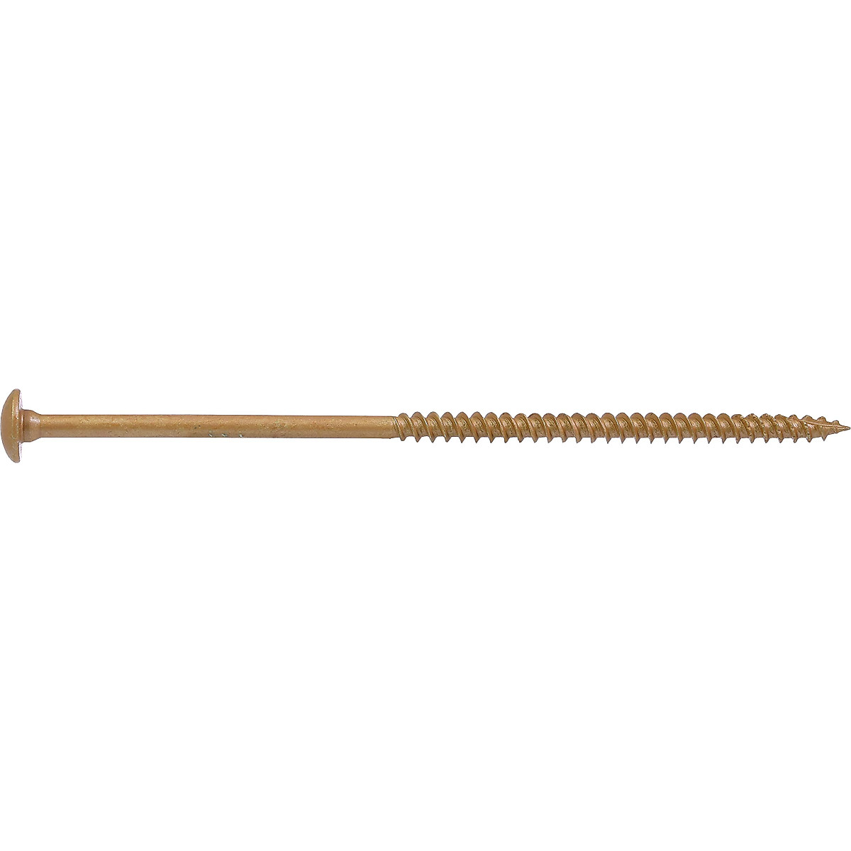 Power Pro 48092 Lag Screws, 3/8" x 12", Star Drive Construction Lag Screws, Rust Resistant, Ceramic Coated Bronze, 15pcs Box