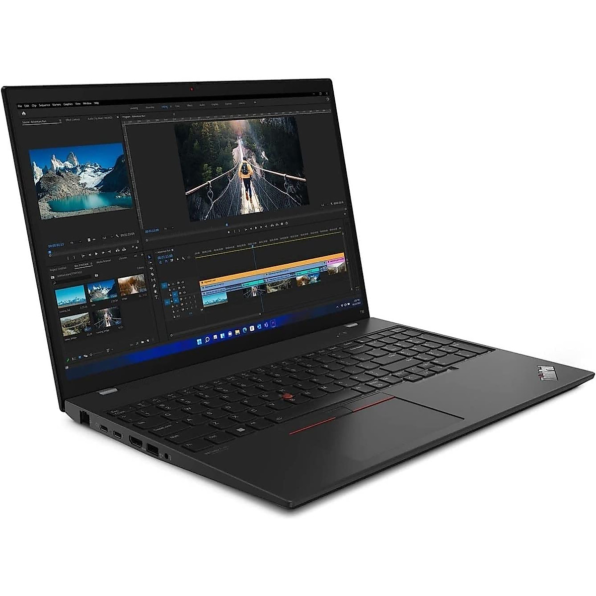Lenovo ThinkPad T16 16" WUXGA (AMD Ryzen 5 PRO 6650U, 16GB DDR5 RAM, 512GB SSD, 6-Core (Beat i7-1250U)) Business Laptop, FP, Backlit, FHD Webcam, Wi-Fi 6E, 3-Yr WRT, IST Cable, Win 10/11 Pro, Black