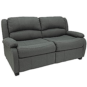 RecPro 65" RV Hide A Bed Loveseat | RV Sleeper Sofa | Cloth | Memory Foam Mattress | Pull Out Couch | RV Furniture | RV Loveseat | RV Living Room Furniture | RV Couch (Fossil)
