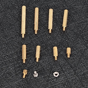 Knurled Standoffs, 270Pcs Installation Tool Screw Nut Brass Standoff Assortment for PCB Motherboard Mount for Electronics for Raspberry Pi