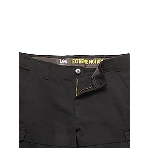 Lee mens Extreme Motion Swope Cargo Shorts, Black, 32 US