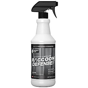 Exterminator’s Choice - Raccoon Defense Spray - 32 OZ - Natural, Non-Toxic Raccoon Repellent - Quick and Easy Pest Control - Safe Around Kids and Pets