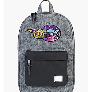 I’m Out UFO Patch Applique Cartoon UFO Planet Embroidered Sticker Colorful Iron On/Sew On Patch Badge Clothes Bags Accessories DIY Gift