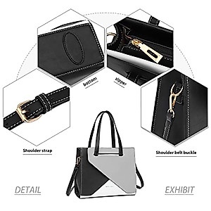 MISS LULU Fashion Purses and Handbags for Women, Ladies Top Handle Bags Pu Leather Shoulder Handbag Satchel Tote Bag Crossbody Satchel Purse