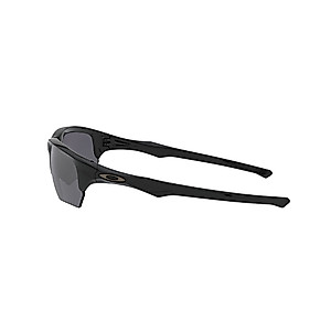 Oakley Men's OO9363 Flak Beta Rectangular Sunglasses, Polished Black/Black Iridium, 64 mm