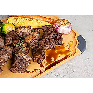 Elihome Essential Series 2-in-1 Bundle, Wood Fiber Kitchen Cutting board, Dishwasher Safe, Knife Friendly, Juice Grooves, Non-Porous,Non-slip Feet,Reversible, BPA Free