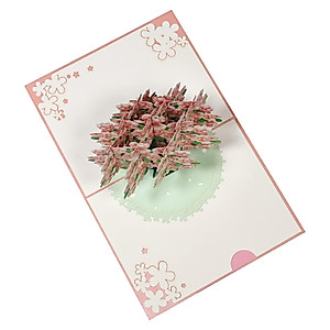 Magic Ants 3D Magnolia Pop Up Flower Card - Perfect for Mother's Day, Spring, Father's Day, Graduation, Birthdays, Weddings, Anniversaries, and More - Express Your Wishes for All Occasions