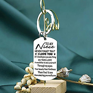 Christmas Gifts For Niece Stocking Stuffers For Kids Teen Girls To My Niece Gift Niece Keychain Gifts From Auntie Aunt Uncle Special Niece Birthday Gift Christmas Gifts For Nieces Cute Present