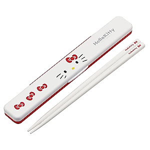 Kity Friends Cute Character 7" Chopstick Set with Soundless Case