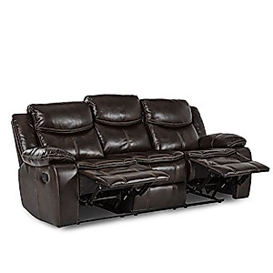 Homelegance Bastrop Double Reclining Sofa (Manual), Brown