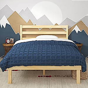 ZINUS Robin Wood Platform Bed Frame with Headboard / Wood Slat Support / No Box Spring Needed / Easy Assembly, Twin