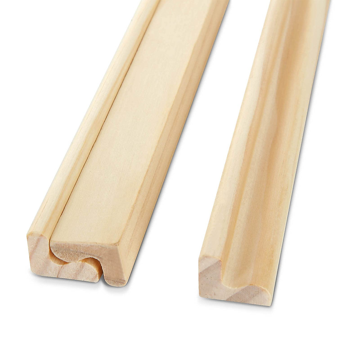 RHBLME 20 Pack Wooden Scrabble Tile Holders, Letter Replacement Racks Word Tray for Crafts, Game Stands, Mexican Train, Mahjong, and More