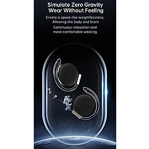 True Wireless Earbuds, Over-Ear Bluetooth 5.2 Earphones with Microphones,Deep Bass, IPX5 Waterproof HiFi Stereo Headsets Sport Ear Hook LED Display Wireless Ear Buds for Gym,Running,Workout (White)