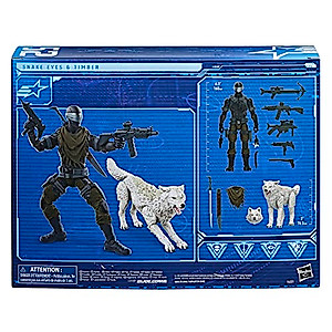 G. I. Joe Wolf Classified Series Snake Eyes & Timber Action Figures 52 Collectible Premium Toys, 6-Inch Scale, Custom Package Art, F4321