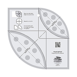 Creative Grids Round Up Tool and Quilting Ruler - CGRATK1