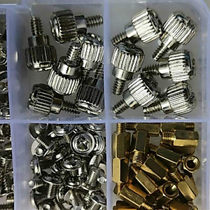 TONGCHAO Tchaosc 228PCS Accessories for Motherboard Mounting Hardware Screws Repair Tool Hard Disk Computer for PC with Case Set
