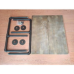 LoftPaipes Industrial Pipe Shelf Wall Mounted,24in 2 Tier Rustic Metal Floating Shelves,Steampunk Real Wood Book Shelves,DIY Bookshelf Hanging Wall Shelves,Farmhouse Kitchen Bar Shelving