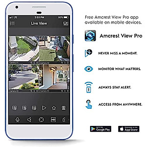 Amcrest ProHD 1080P PTZ Camera Outdoor, 2MP Outdoor Vandal Dome IP PoE Camera (3X Optical Zoom) IK08 Vandal-Proof, IP66 Weatherproof, Night Vision up to 49ft, Pan/Tilt (IP2M-866EW) (White)