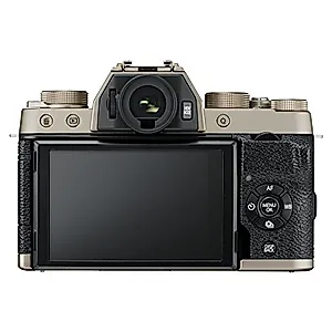 Fujifilm X-T100 Mirrorless Digital Camera w/XC15-45mmF3.5-5.6 OIS PZ Lens - Champagne Gold