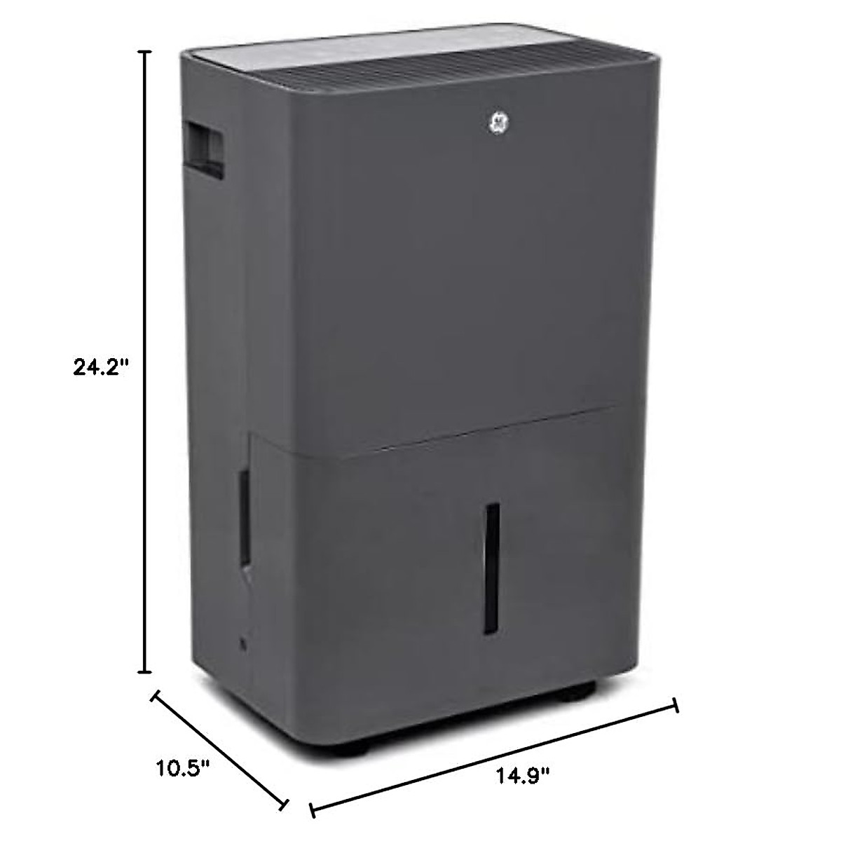 GE Smart Energy Star Portable Dehumidifier w/WiFi for Basement, Bedroom, Bathroom, Garage, Large Rooms up to 4500 Sq Ft, 50Pint w/Removable Bucket & Continuous Drain Connect for Auto/Manual Drainage