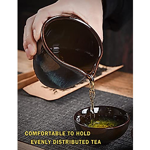 VotraSant Chinese Tea Set, Portable Teapot Set with 1 Teapot, 6 Tea Cups, 1 Gongdao Mug, 1 Tea Filters, Portable All in One Gift Box for Travel,Home,Gifting,Outdoor and Office