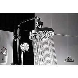 Shower Head With Handheld Combo, 6 Inch High Pressure Rainfall Showerhead With Hand Held 70 Inch Hose for Bath - Adjustable Swivel Shower Head Spray Anti-leak Nozzles - Universal Fit