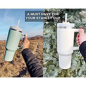 6-Pack Replacement Straw for Stanley Cup Adventure Travel Tumbler 40 oz 30 oz 20 oz Quencher, Accessories Straws for Stanley 40 oz Tumbler with Handle
