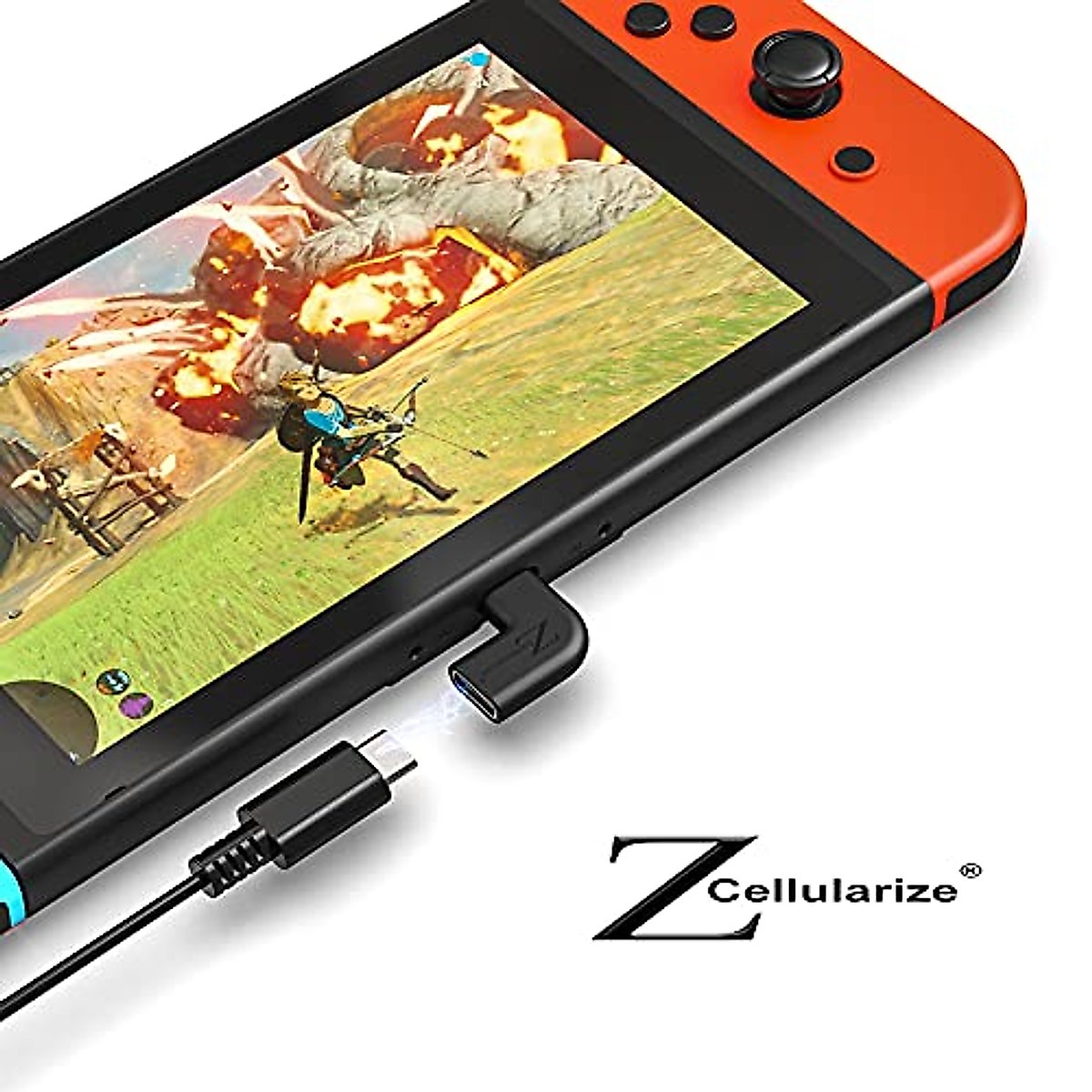 Cellularize Right Angle USB C Adapter USB C 90 Degree Adapter 40Gbps Low Profile Male to Female Extender 240W Thunderbolt 4/3 Data for Steam Deck Notebook Tablet Mobile Phone (3 Pack)