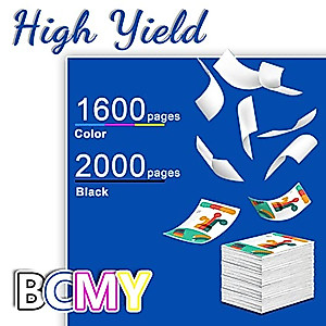 Jagute 952 Remanufactured Ink Cartridge Replacement for HP 952XL 952 XL for OfficeJet Pro 8710 8720 7740 7720 8210 8715 8725 8740 8702 8216 8730 Ink Printer 4 Pack(Black Cyan Yellow Magenta)