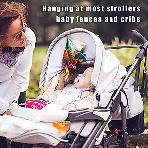 AMINFUN Soft Cloth Baby Book Toy,Colorful Fabric Baby Learning Book,Touch and Feel Crinkle Sound Early Educational Toy, for Babies Infants Toddlers